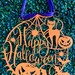 Happy Halloween Web Metal Sign Door Decor, Halloween Metal Sign, Scary ...
