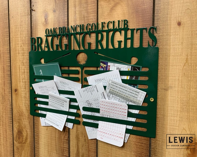 Golf Scorecard Display Gift Tigerwood gift for Golfer, Ball Display, or ...