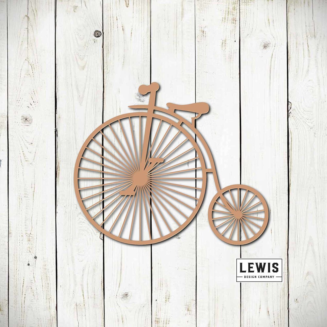High Wheel Bicycle Metal Wall Decoration, Metal Powder Coated High ...