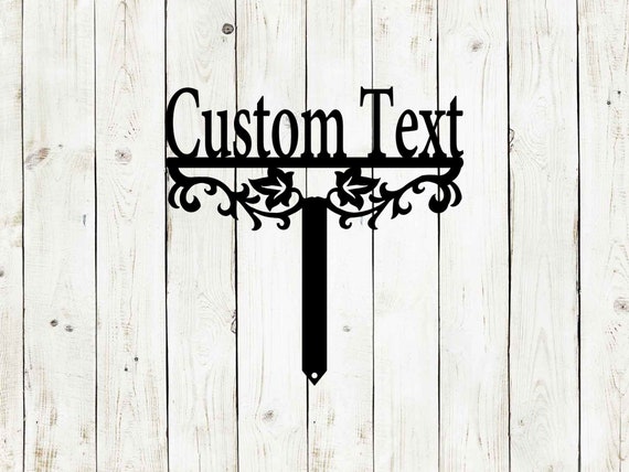 Custom Yard Stake Metal Sign Garden Stake Garden Art Metal - Etsy