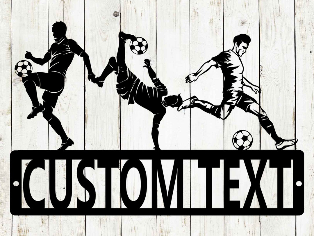 Soccer Custom Name Metal Sign, Boys Soccer, Mens Soccer, Soccer Award ...