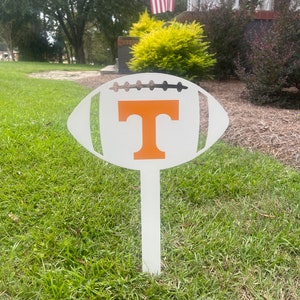 Tennessee Volunteers Football Stake Metal Sign, Football Sign, Football ...