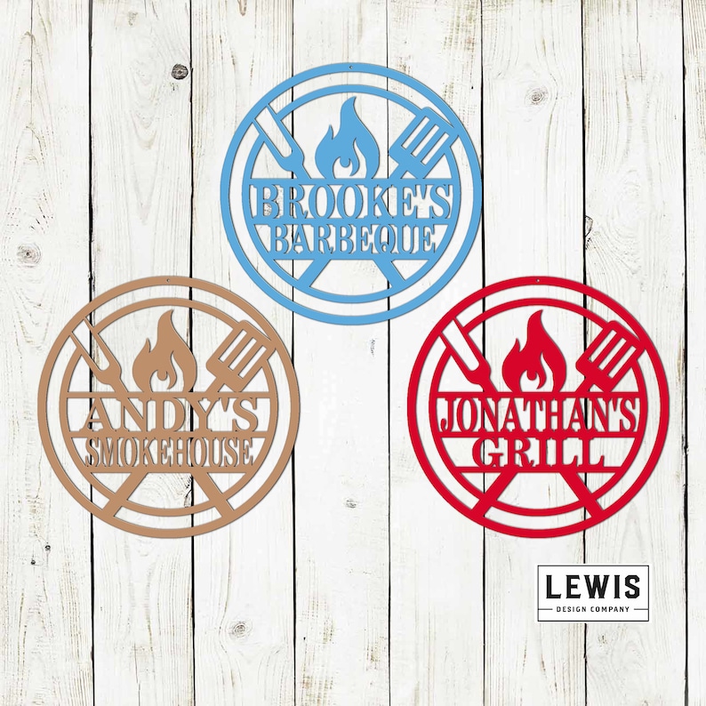 Grill Custom Metal Sign, Personalized Grill Sign, Backyard Grill, Porch ...
