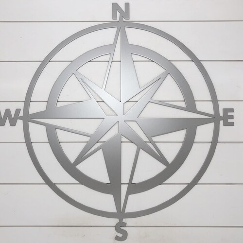 Compass Metal Sign Compass Sign Circle Compass Outdoor - Etsy
