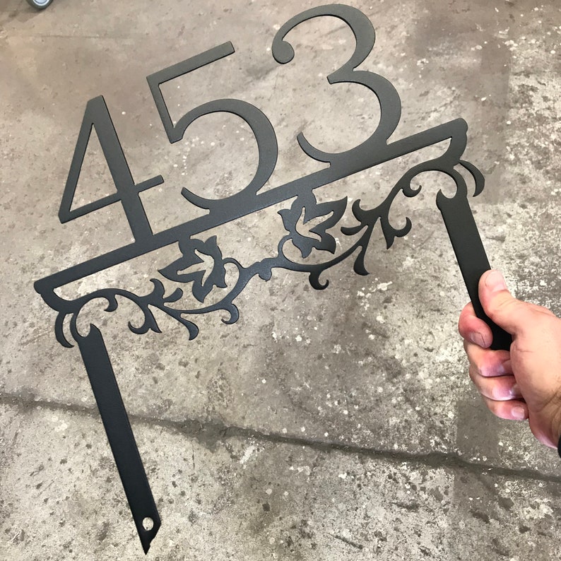 House Number Metal Sign Home Address Sign Custom Address - Etsy