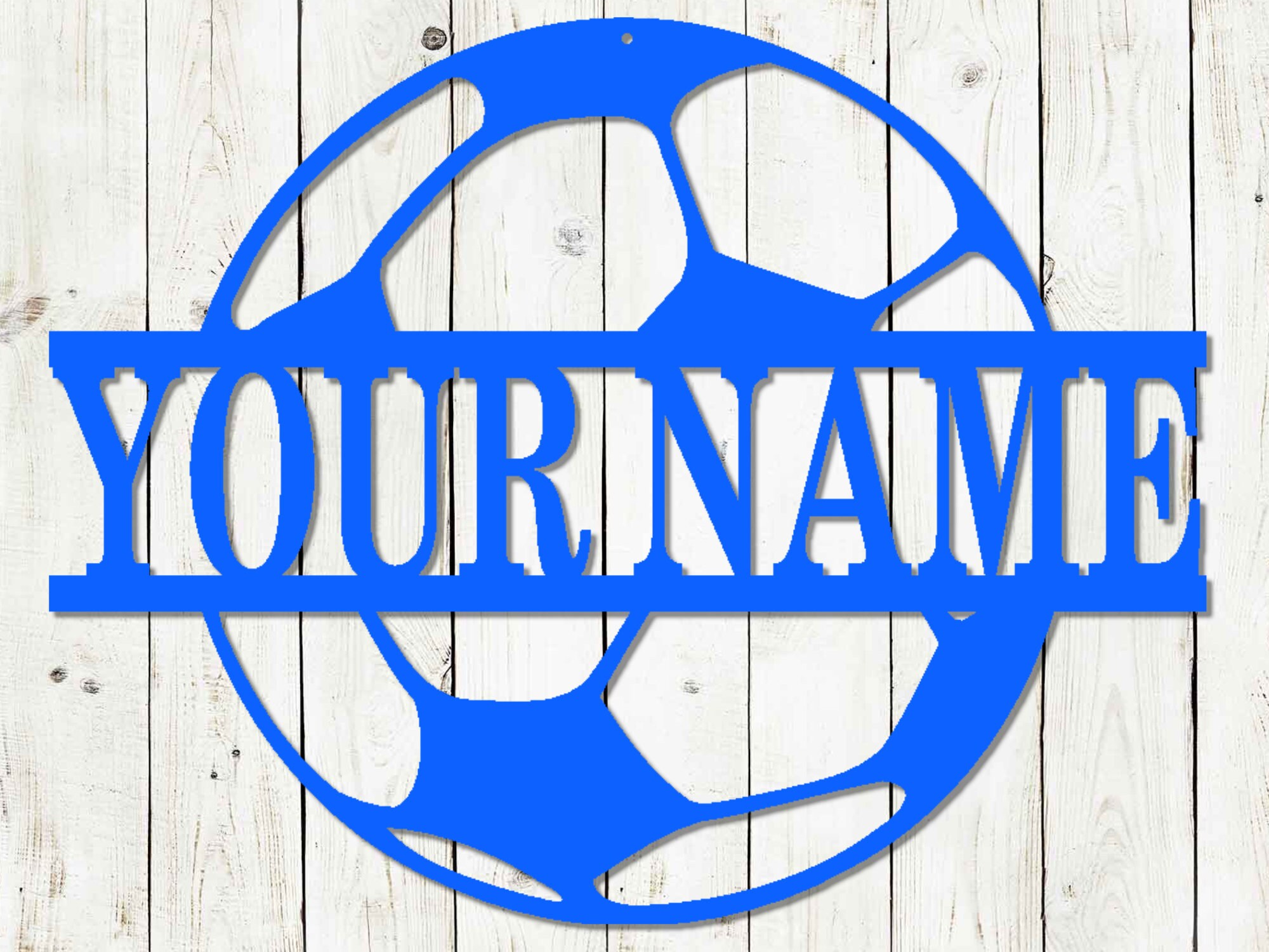 Soccer Custom Monogram Name Metal Sign, Soccer, Soccer Sign, Metal Sign ...