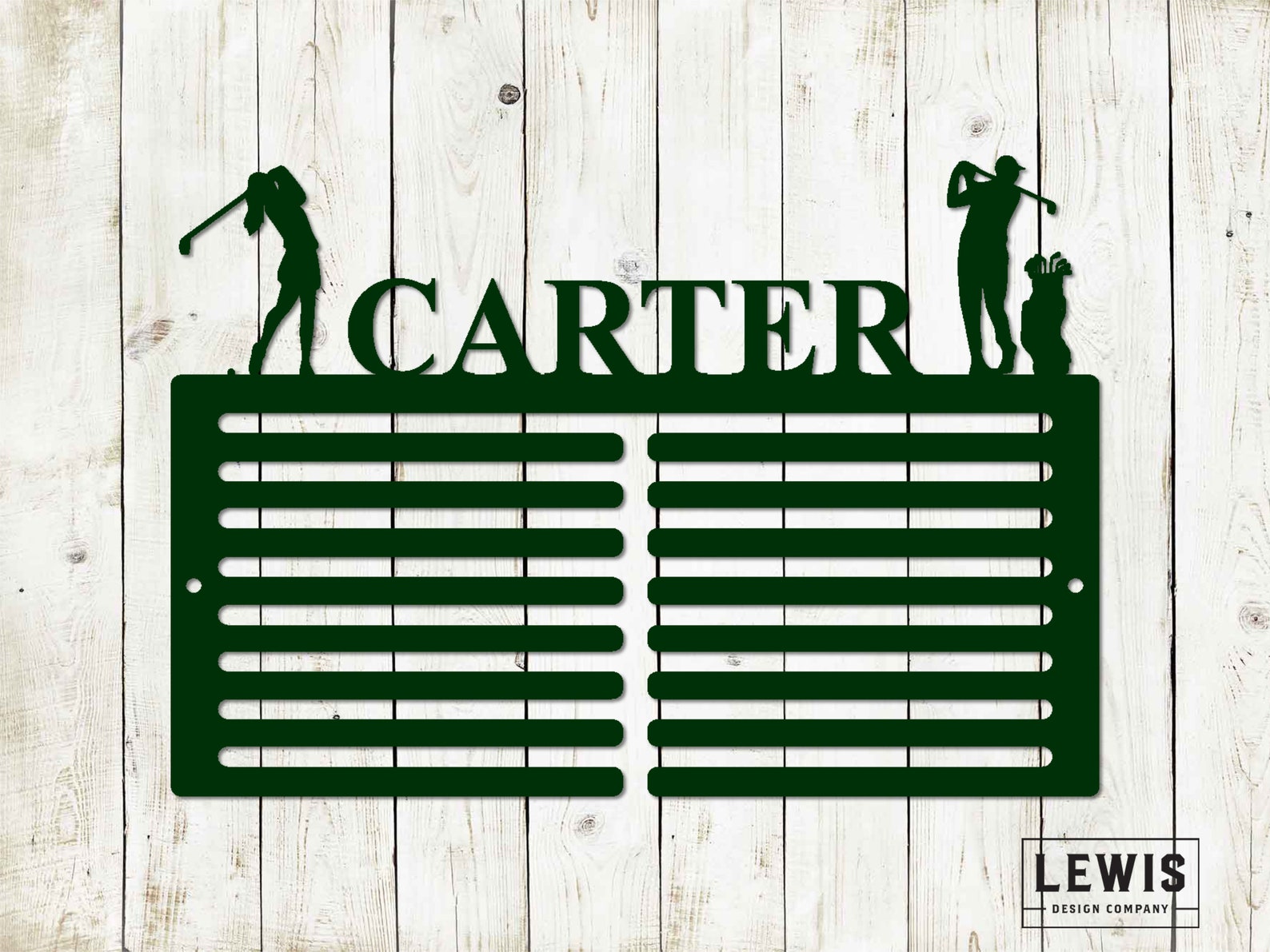 Golf Scorecard Display With Players Custom Name Metal Sign Scorecard ...