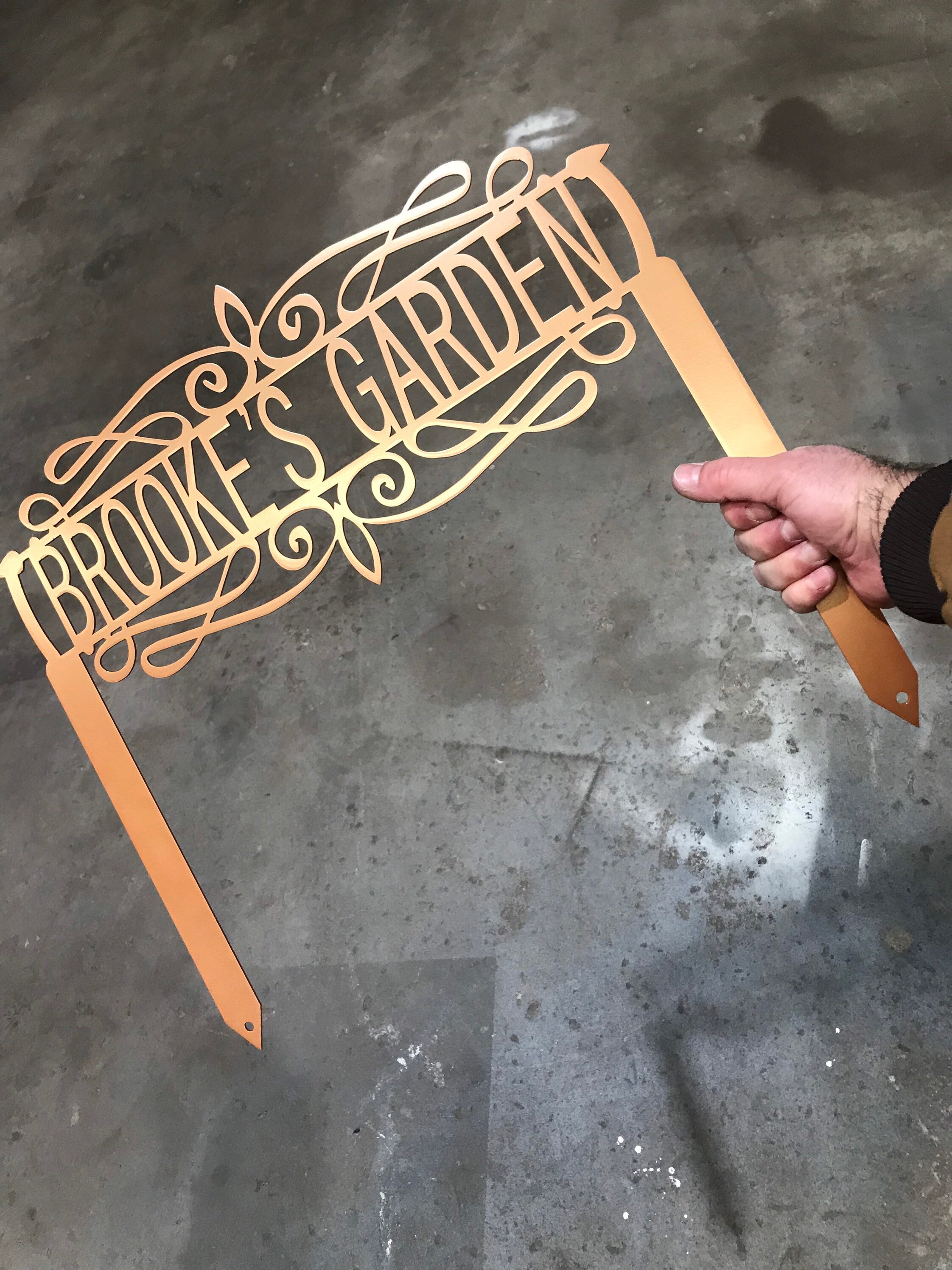 Custom Garden Sign Garden Sign Personalized Garden Sign - Etsy