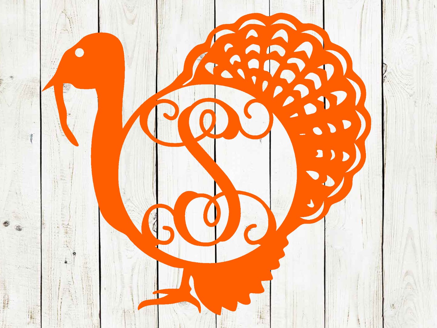 Turkey Custom Monogram Metal Sign Thanksgiving Door Hanger - Etsy