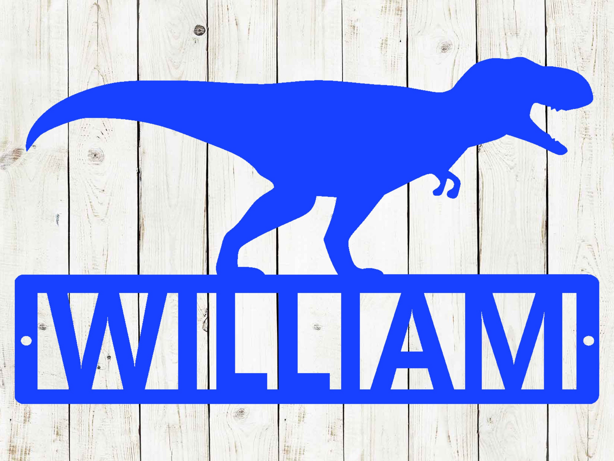 T-rex Custom Name Metal Sign Kids Room Decor Home Decor - Etsy