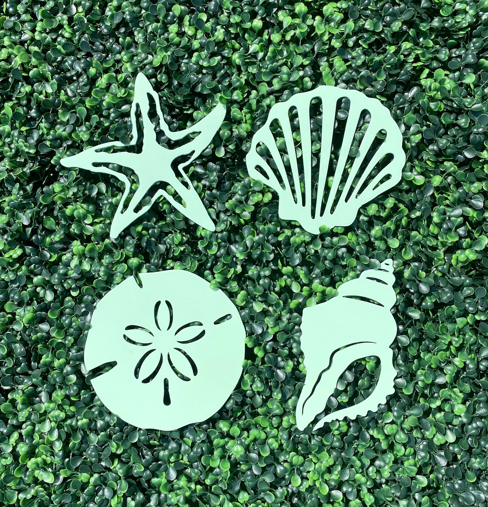 Sea Shell Metal Wall Art Beach Sign Beach Metal Art Wall - Etsy