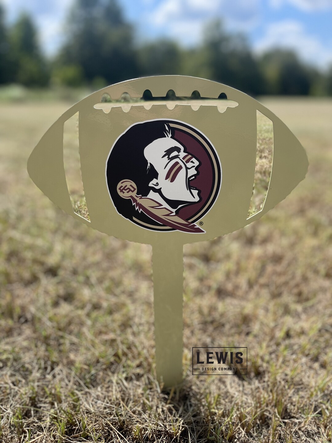 Florida State Seminoles Football Stake Metal Sign, Football Sign ...