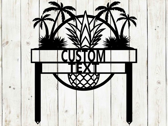 Custom Tropical Garden Sign Garden Sign Beach House Garden | Etsy
