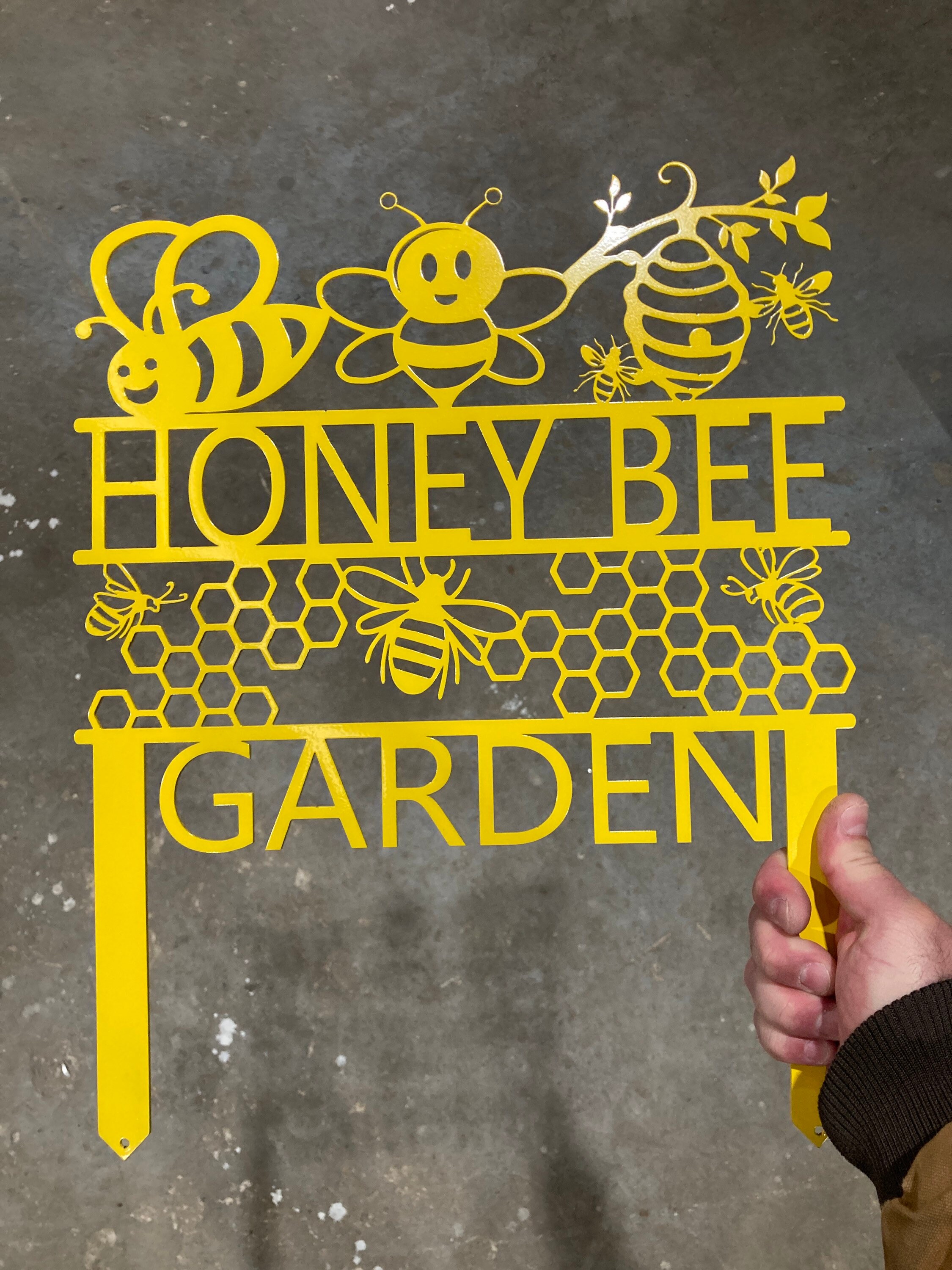Custom Honey Bee Garden Sign Personalized Garden Sign Garden - Etsy