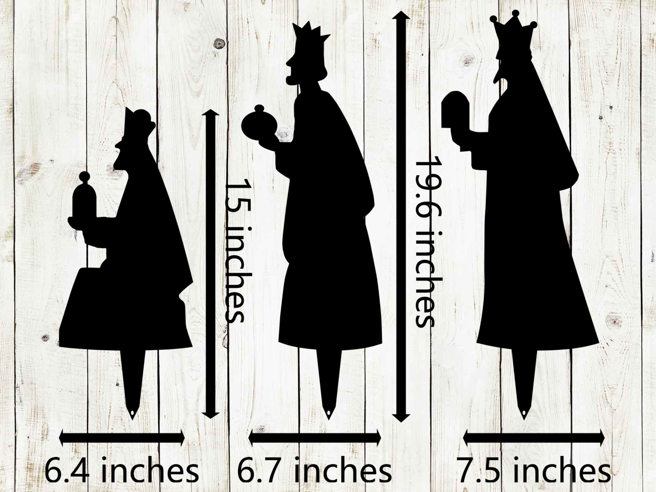Wise Men Metal Yard Signs, Nativity Set, Nativity Scene, Manger Scene ...