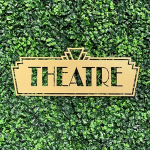 Movie Theatre Metal Sign, Theatre, Movie Sign, Home Theater, Theater ...