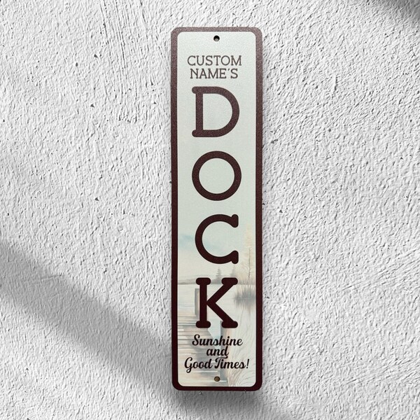 Dock Sign - Etsy