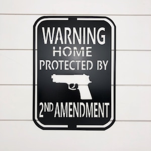 2nd Amendment Metal Sign, 2nd Amendment Sign, Second Amendment Sign ...