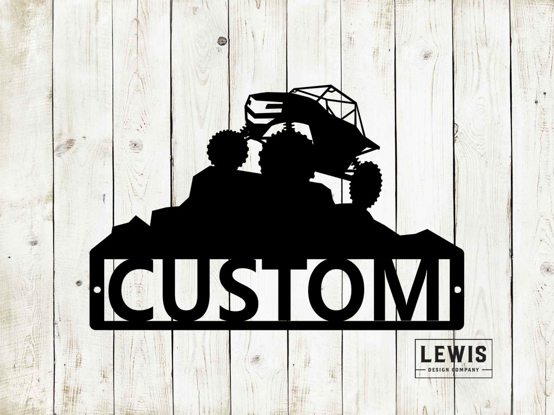 Side-by-side Custom Name Metal Sign House Decor, Shop Decor, Kids Room ...