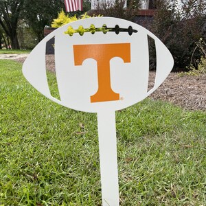 Tennessee Volunteers Football Stake Metal Sign, Football Sign, Football ...