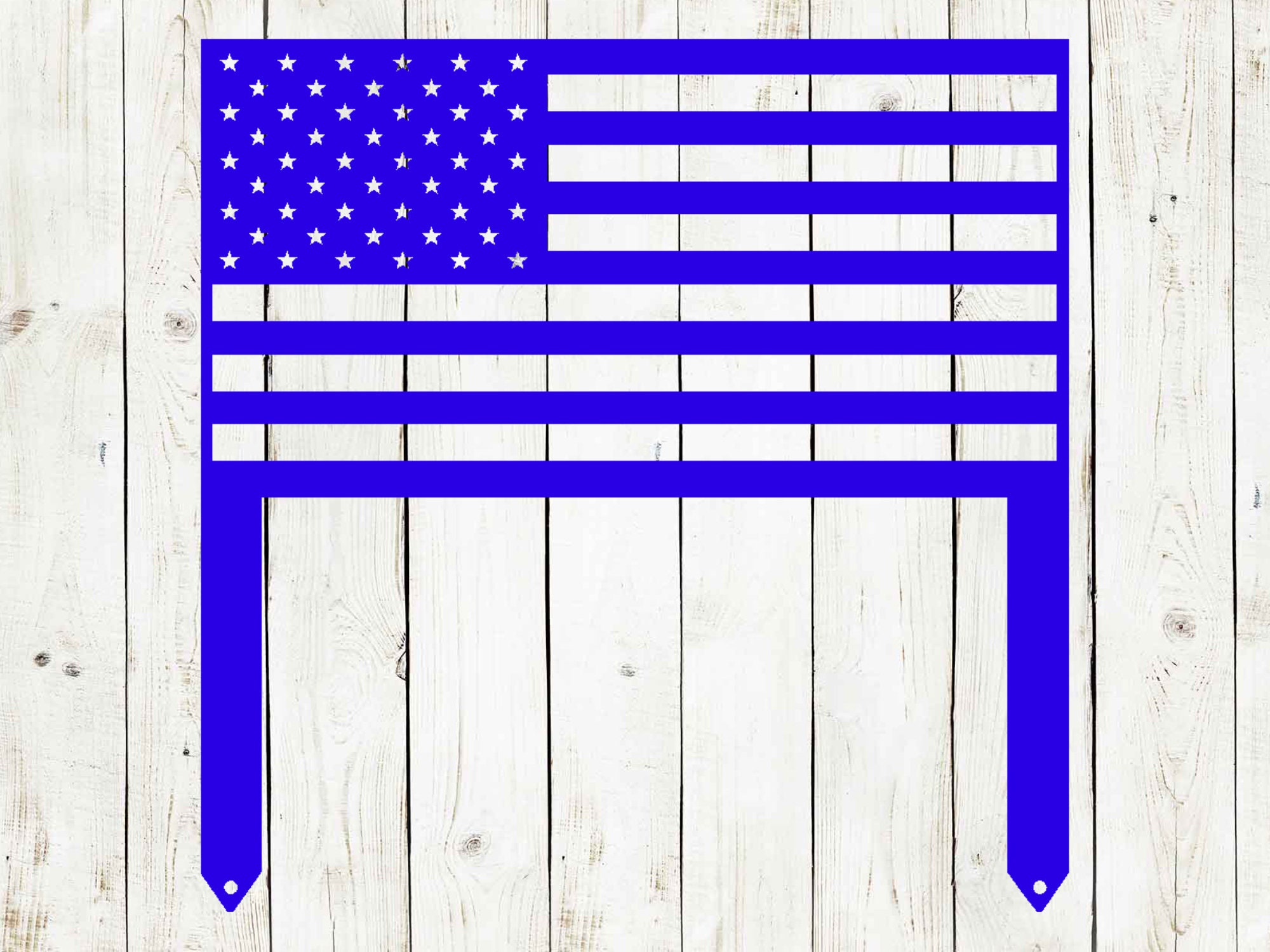 American Flag Metal Stake Sign Metal Sign Front Porch | Etsy