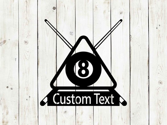 Pool Sticks Custom Name Metal Sign Pool Sign Bar Sign Man | Etsy