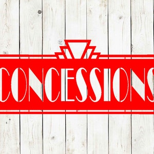 Movie Theater Concessions Metal Sign Movie Sign Home | Etsy