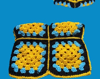 Granny Square Cat Hat/multicolor - Etsy