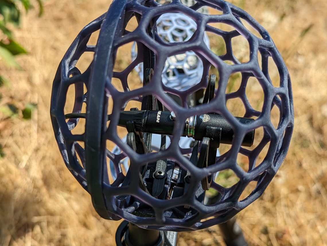 3D Printable Atmo-sphere Microphone Isolation Cage for Small Omni Mics ...