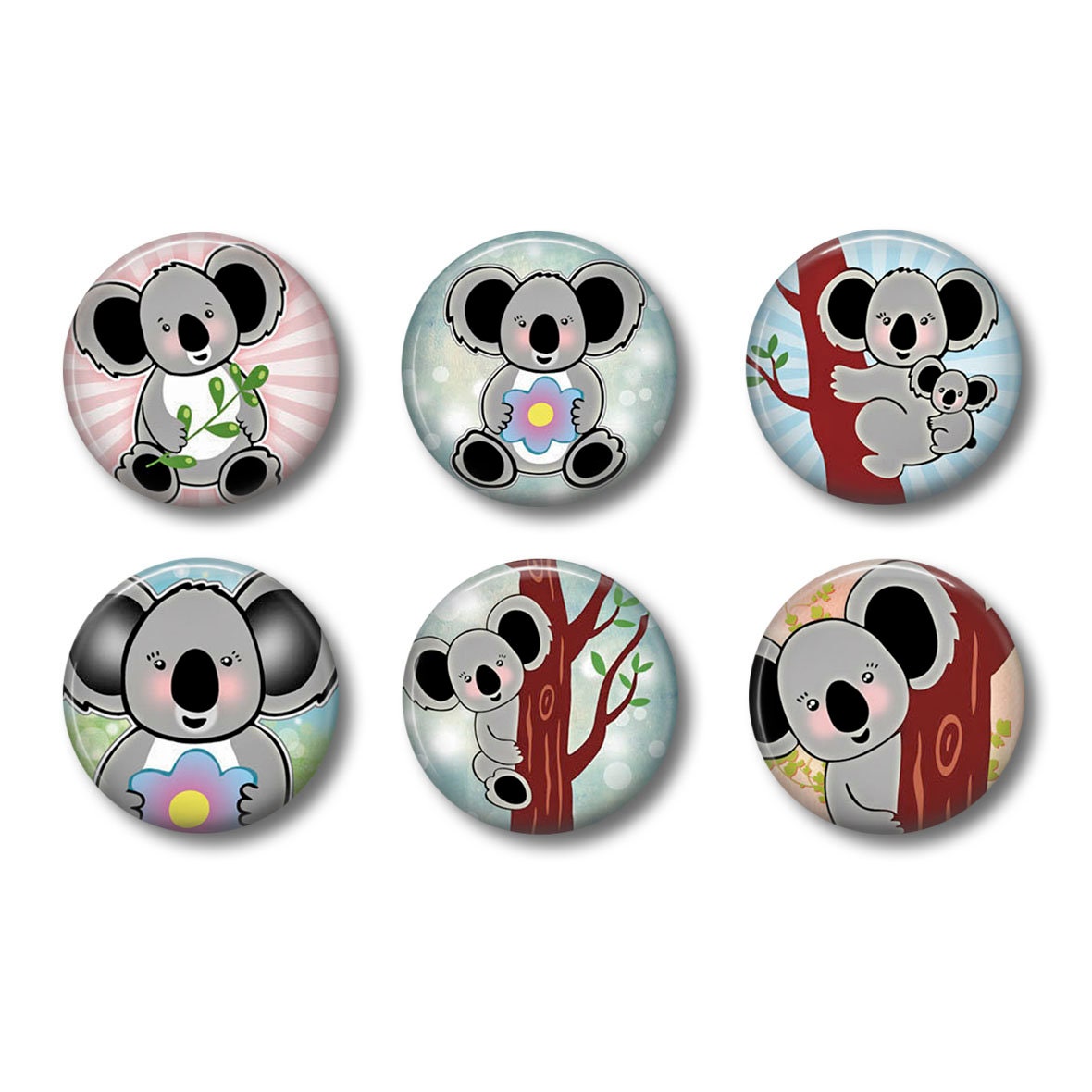 Animal Flair Pins, Animal Flair Buttons, Koala Flair Pins, Koala Flair ...