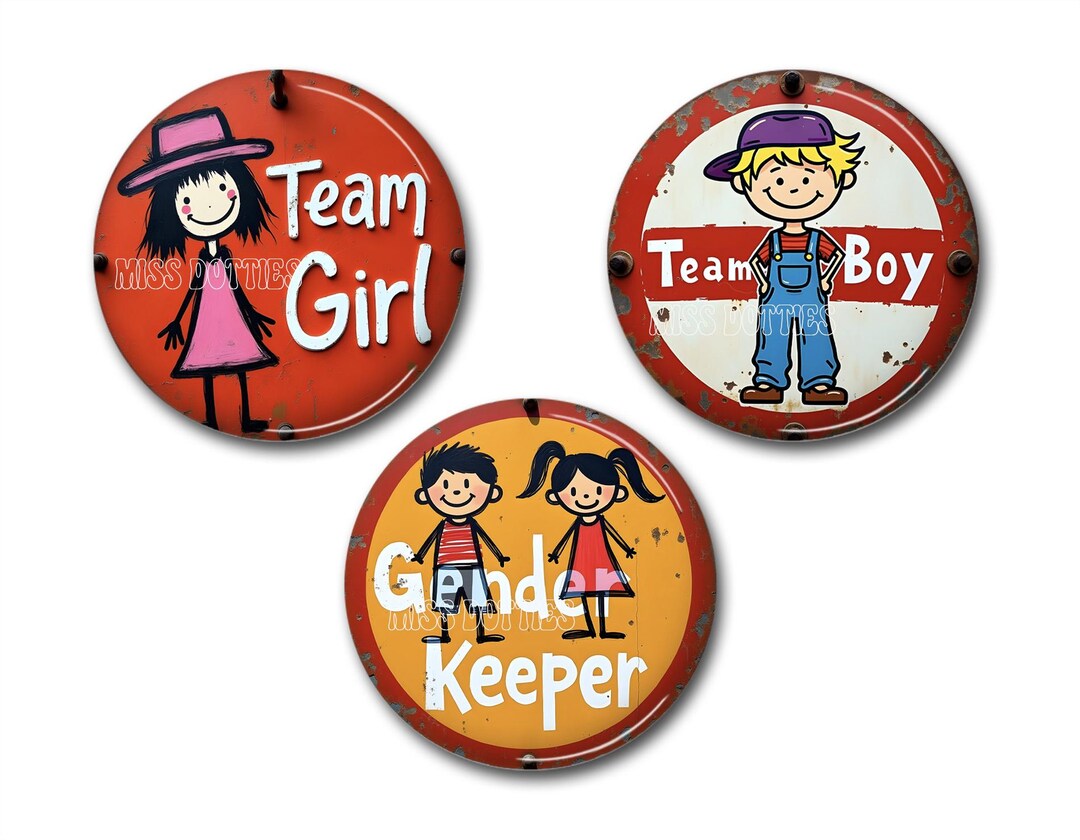 Gender Reveal Pins, Gender Reveal Buttons, Boy Pins, Boy Buttons, Girl ...