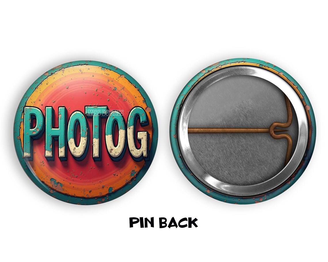 Photography Pins, Photography Buttons, Photography Magnets, Flat Backs ...