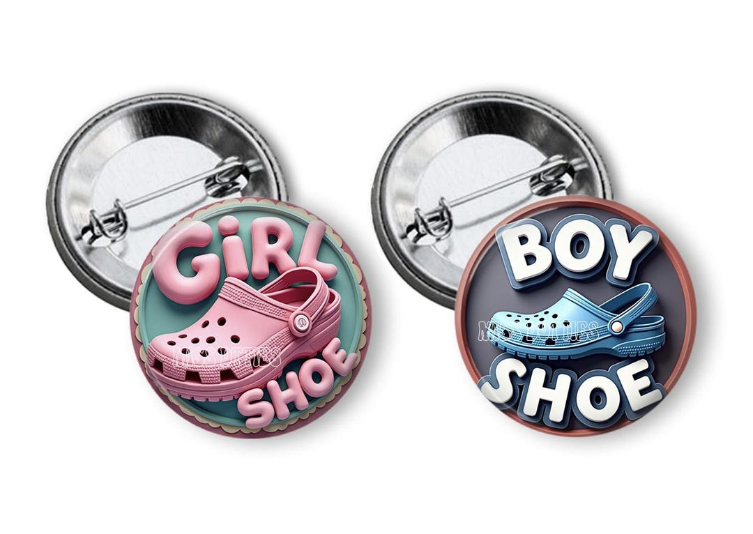 Gender Reveal Pins, Gender Reveal Buttons, Boy Pins, Boy Buttons, Girl ...
