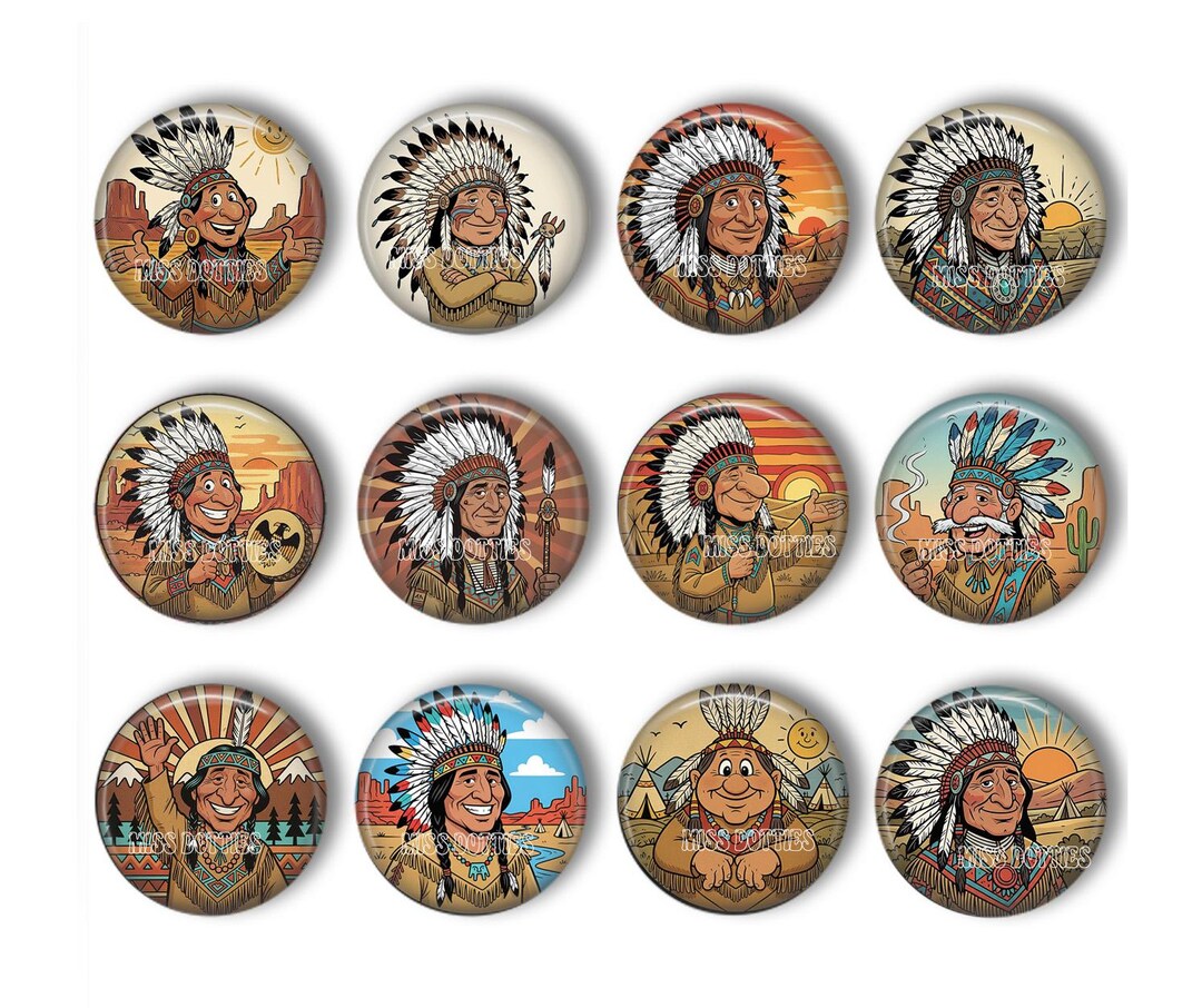 Native American Pins, Native American Flat Backs, Native American ...