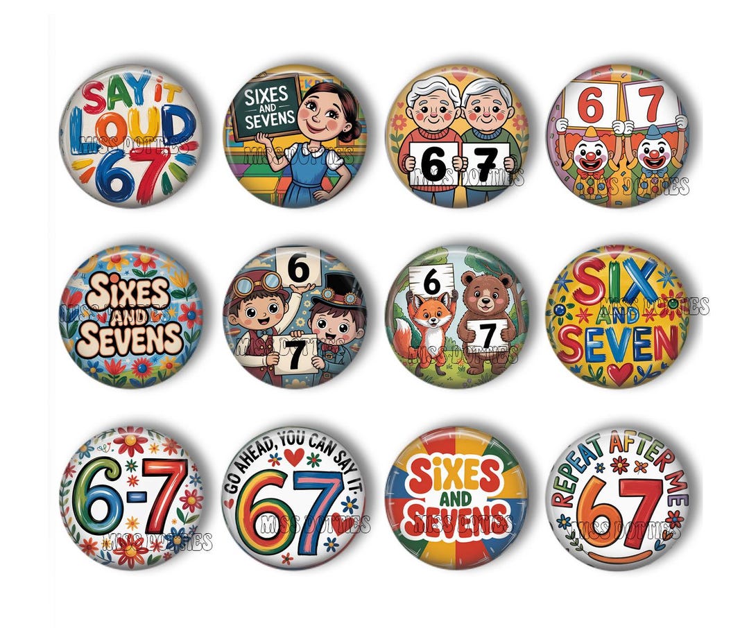 67 Pins, 67 Flat Backs, 67 Magnets, 67, 67 Lover Pin, 67 Lover Flat ...