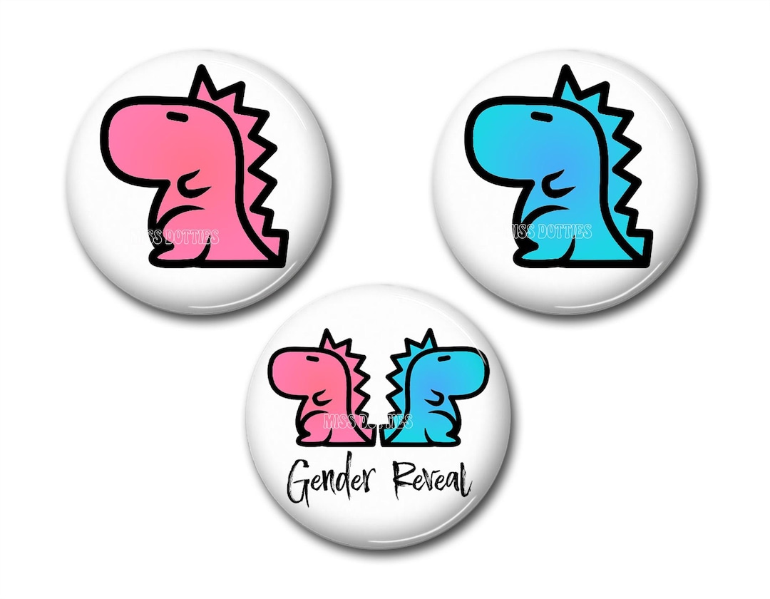 Gender Reveal Pins, Gender Reveal Buttons, Boy Pins, Boy Buttons, Girl ...