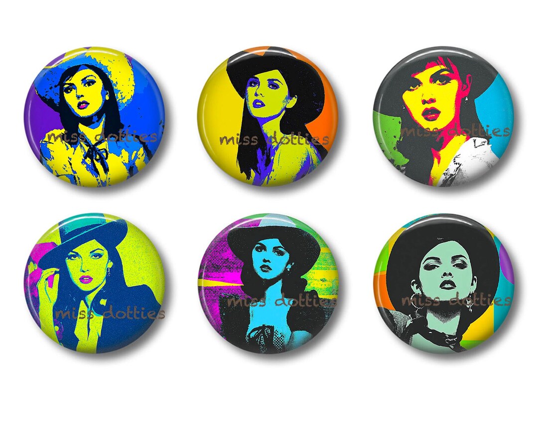 Pop Art Flairs Pins, Pop Art Flat Backs, Pop Art Magnets, Pop Art ...