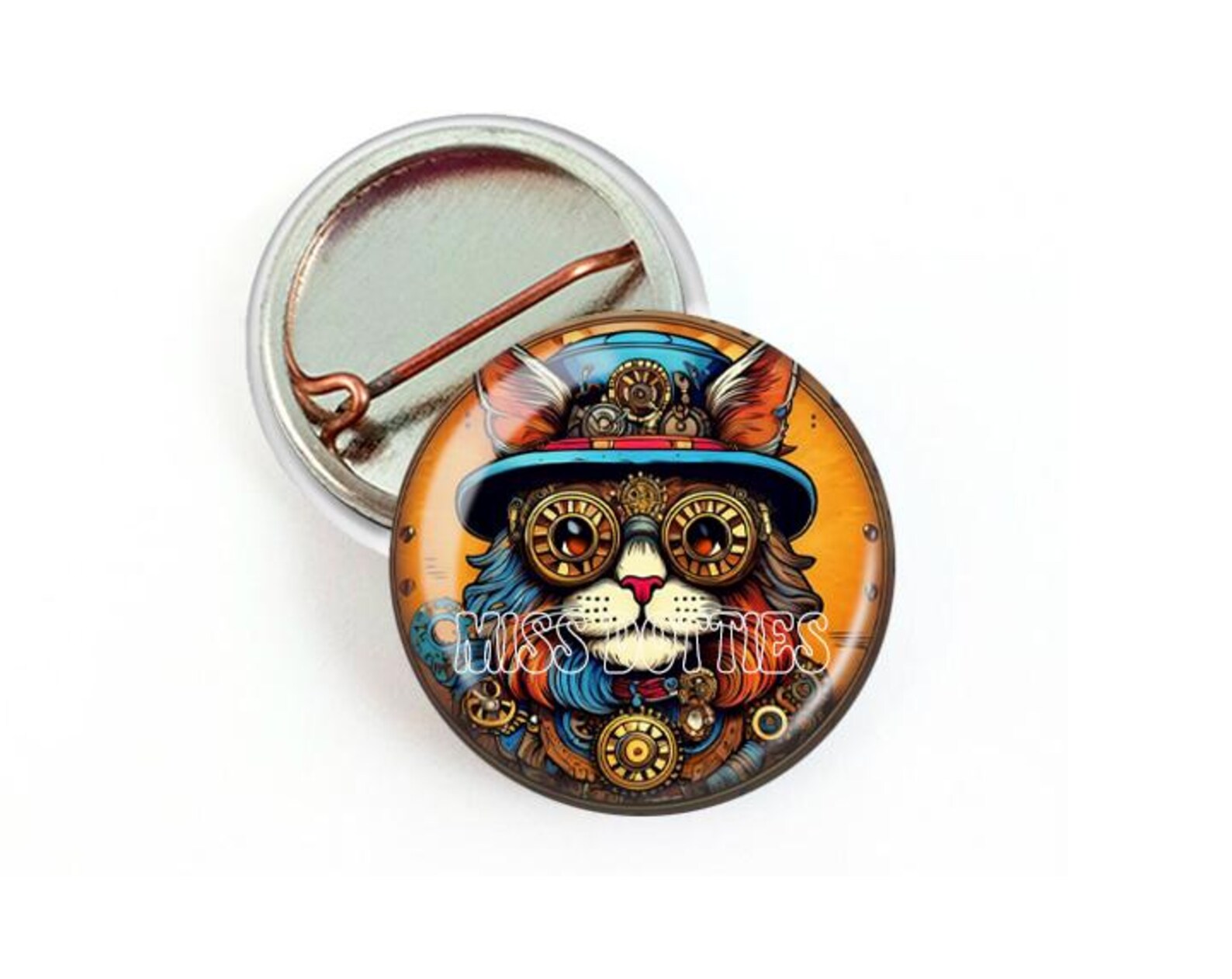Steampunk Pins, Steampunk Buttons, Steampunk Magnets, Flat Backs, Flair ...