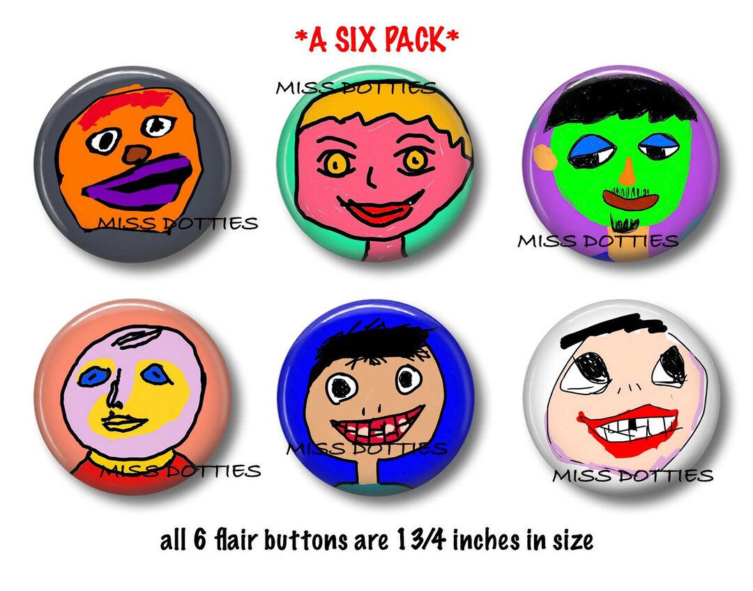 Funny Faces Flair Pins, Funny Faces Buttons, Funny Faces Magnets, Funny ...
