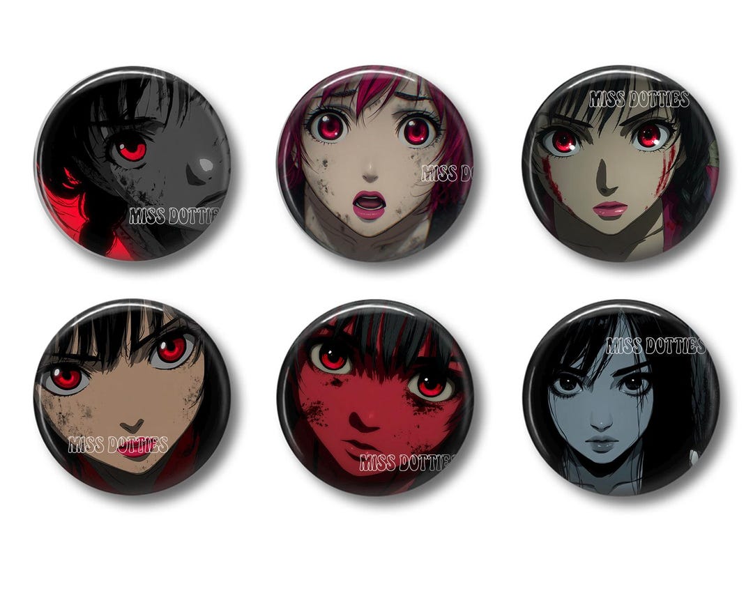 Anime Girl Pins, Anime Girl Magnets, Anime Girl Flat Backs, Anime Pins ...