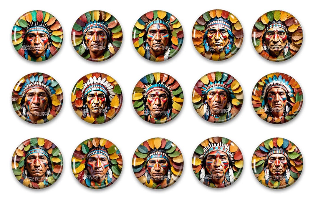 Native American Indian Pins, Native American Indian Flat Backs, Native ...