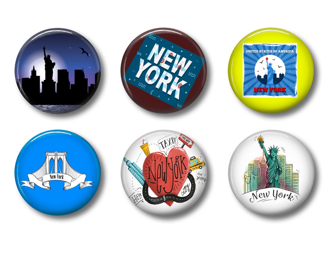 New York Flair Pins, New York Flair Buttons, Travel Flair Buttons ...