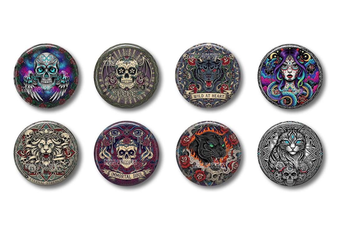 Tattoo Pins, Tattoo Magnets, Tattoo Flat Backs, Tattoos, Body Art Pins ...