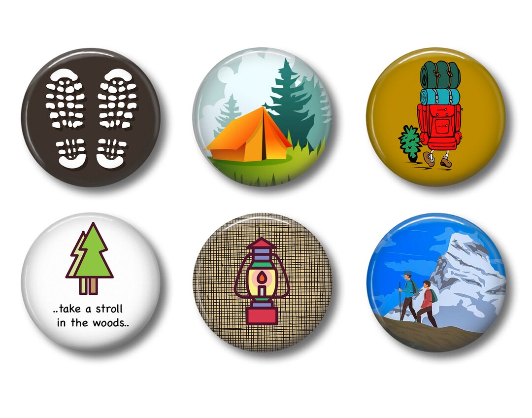 Hiking Flair Pins, Hiking Flair Buttons, Outdoor Flair Pins, Outdoor ...