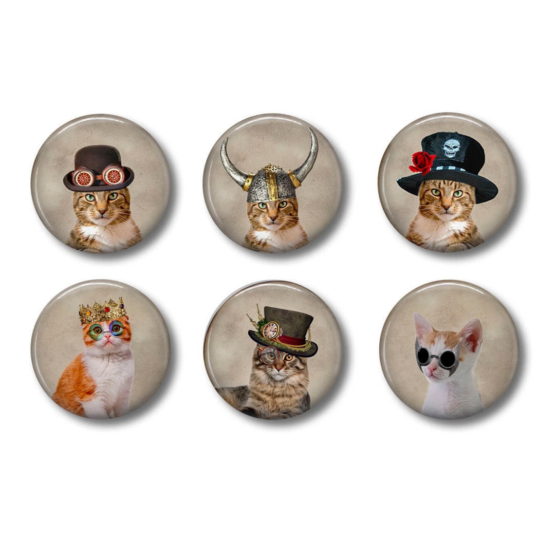 Art Deco Flair Pins, Steampunk Flair Pins, Steampunk Flair Buttons, Cat ...