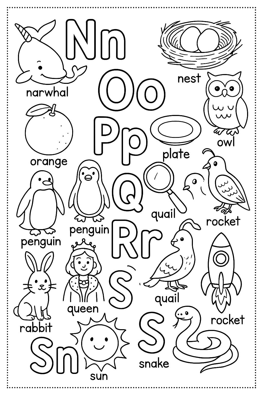 Alphabet Coloring Pages, Preschool Coloring Pages, Preschool Printable ...