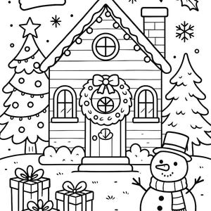 Christmas Coloring Pages Bundle | Printable Holiday Activity | Santa ...