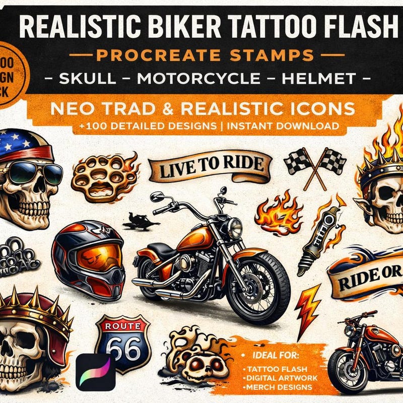 Chopper Tattoos - Etsy UK
