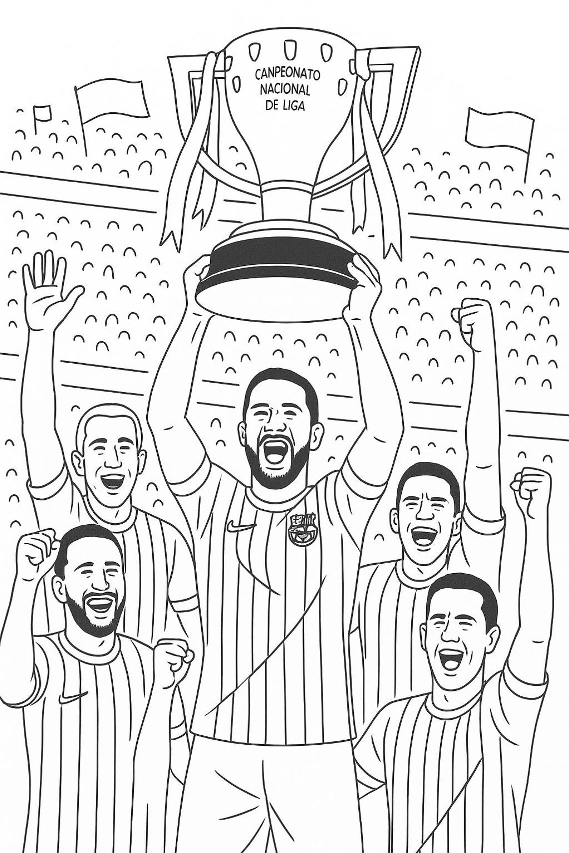 Barcelona Celebration-themed Coloring Page/5pdf/barcelona Coloring Page ...