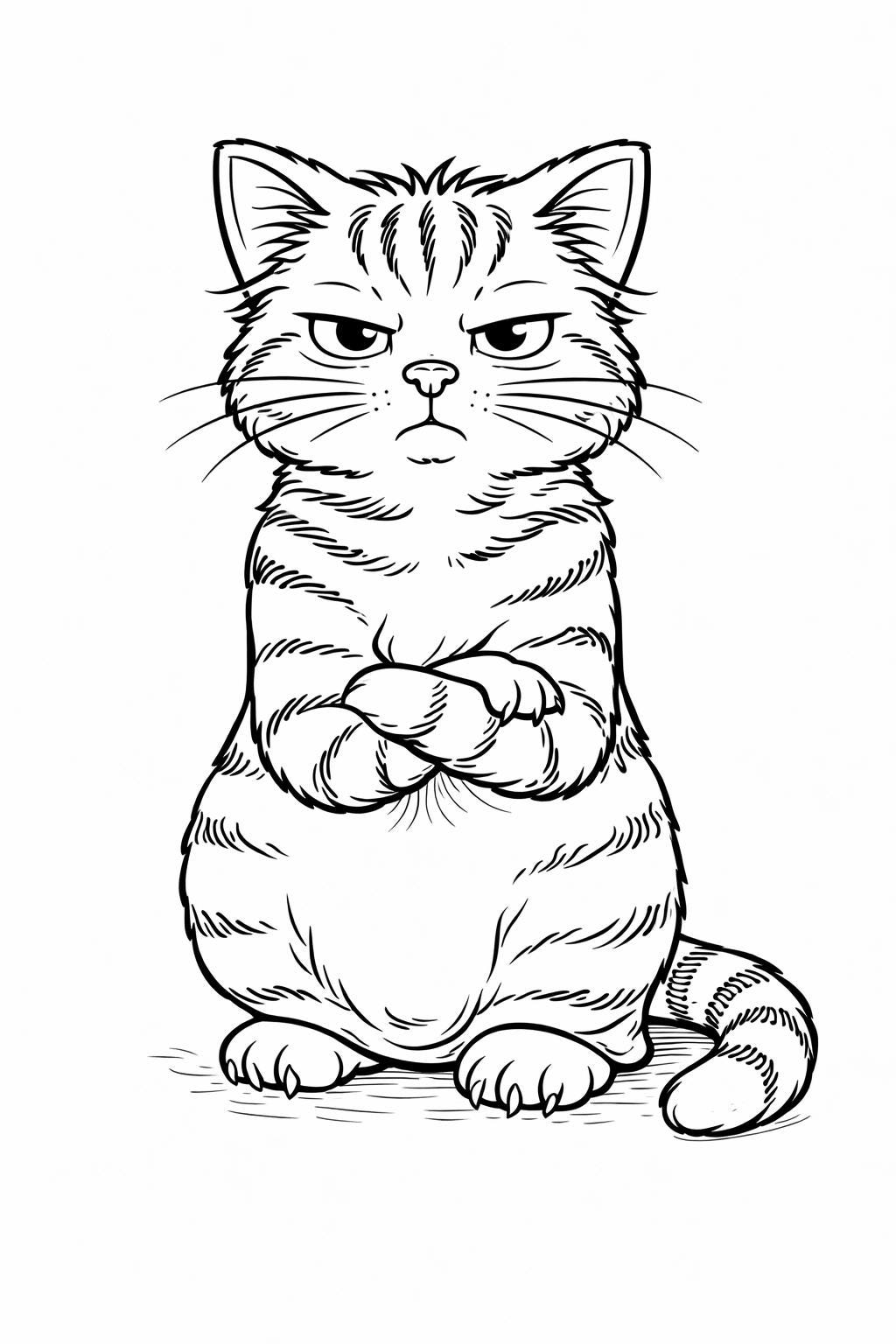 Funny Cat Coloring Pages Bundle – Silly & Sarcastic Cats Printable ...